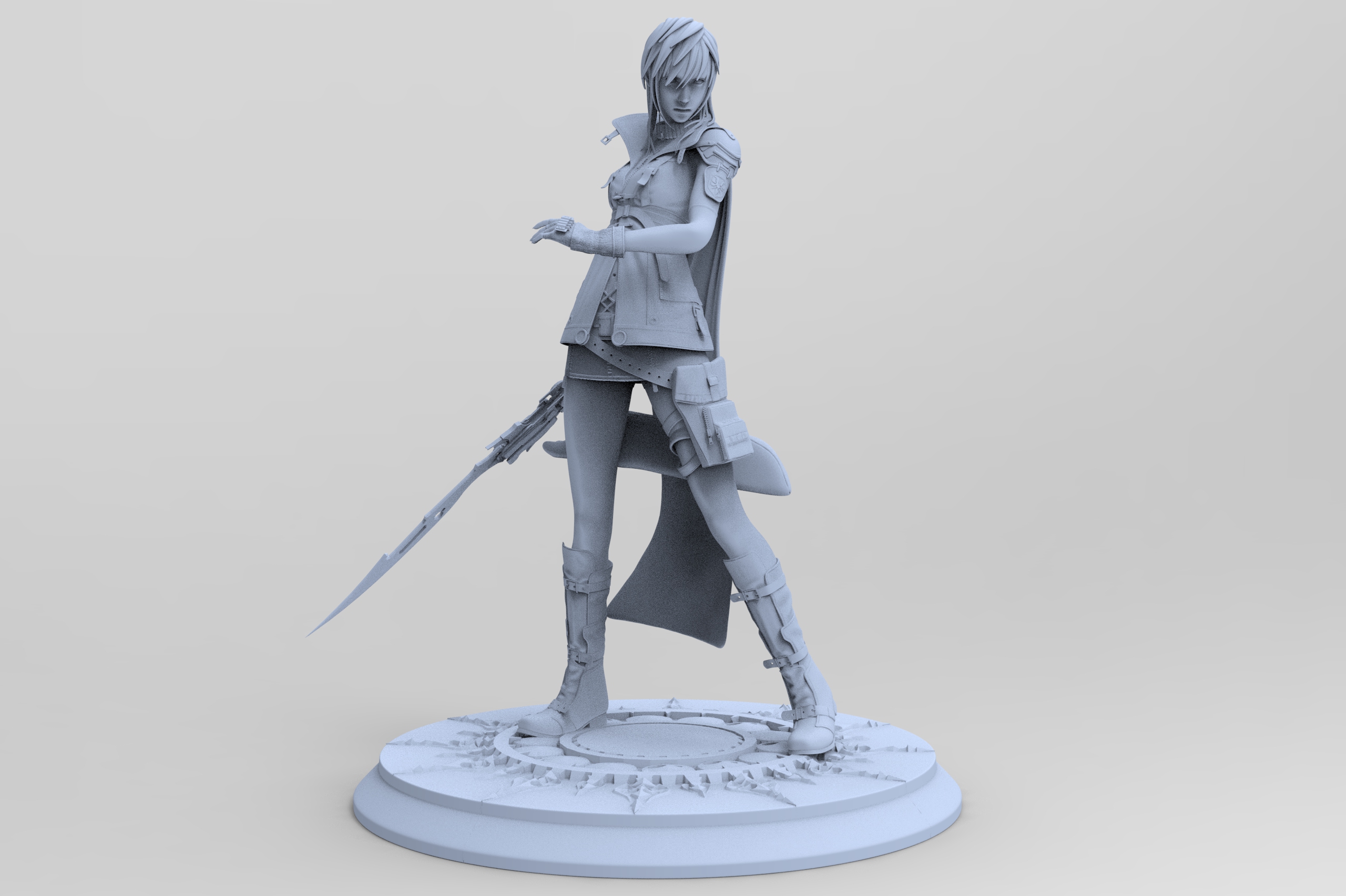 🌩️ LIGHTNING - FINAL FANTASY XIII・ 3D File for ・Cults