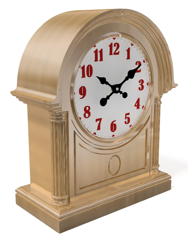 3D file Barrister Mantel Clock - E2 🕰️ ・Model to download and 3D print ...