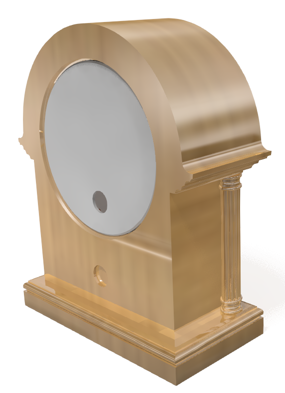 3D file Barrister Mantel Clock - E2 🕰️ ・Model to download and 3D print ...