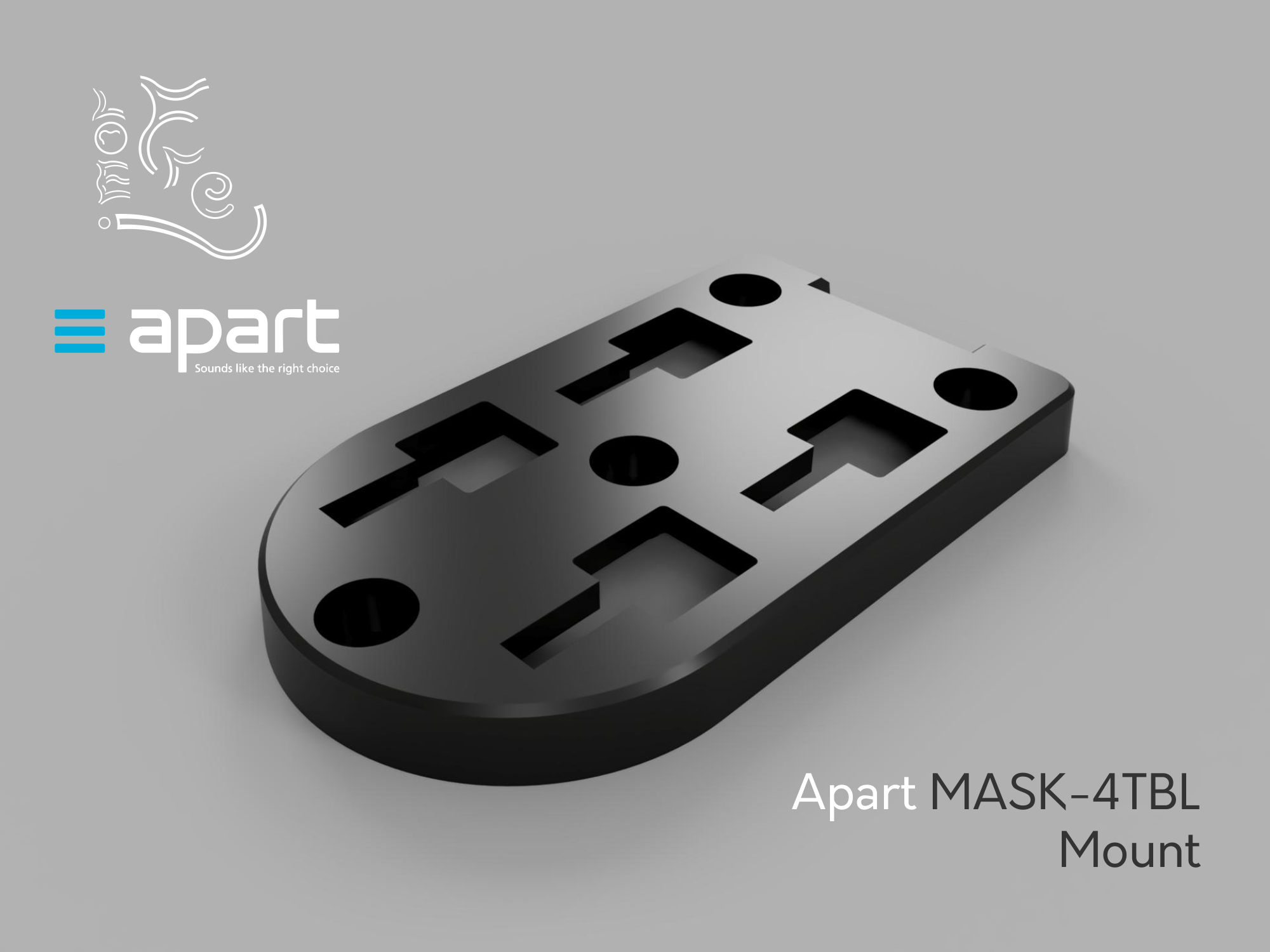 STL file Apart MASK-4TBL mount 🎵 ・3D printable model to download・Cults