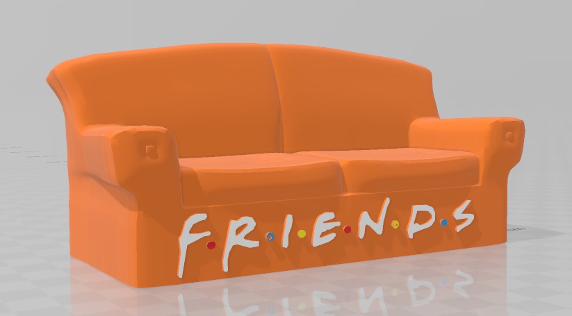 🛋️ Friends couch・ STL File for ・Cults
