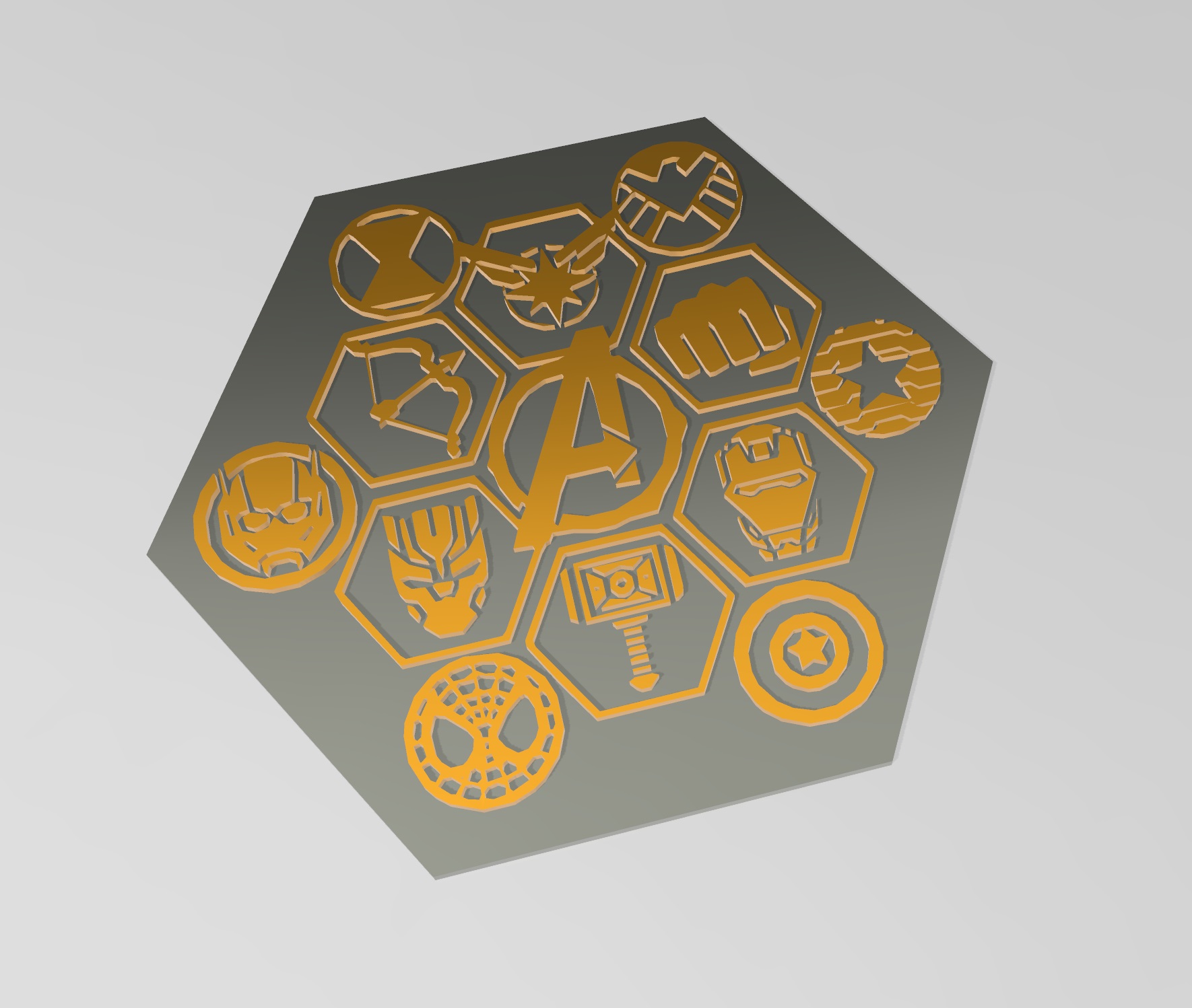 STL-Datei marvel logos wandkunst 🦸‍♂️・3D-druckbares Modell zum ...