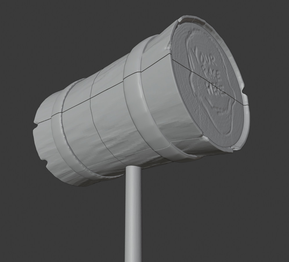 🏍️ Harley Quinn's mallet・ 3D File for ・Cults