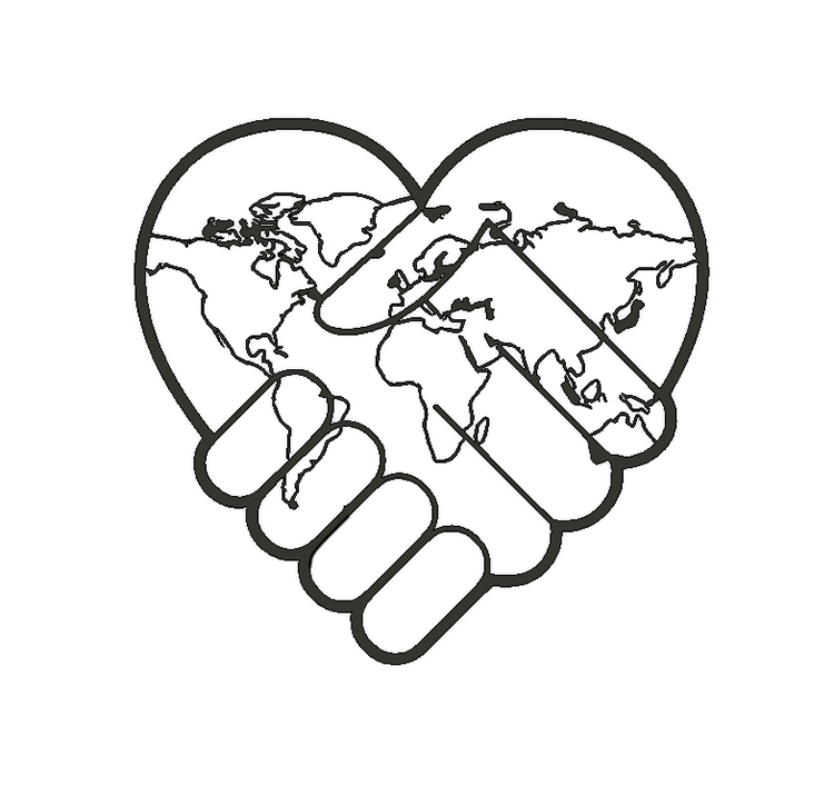 Free STL file World in Peace 🗺️ ・3D printer design to download・Cults