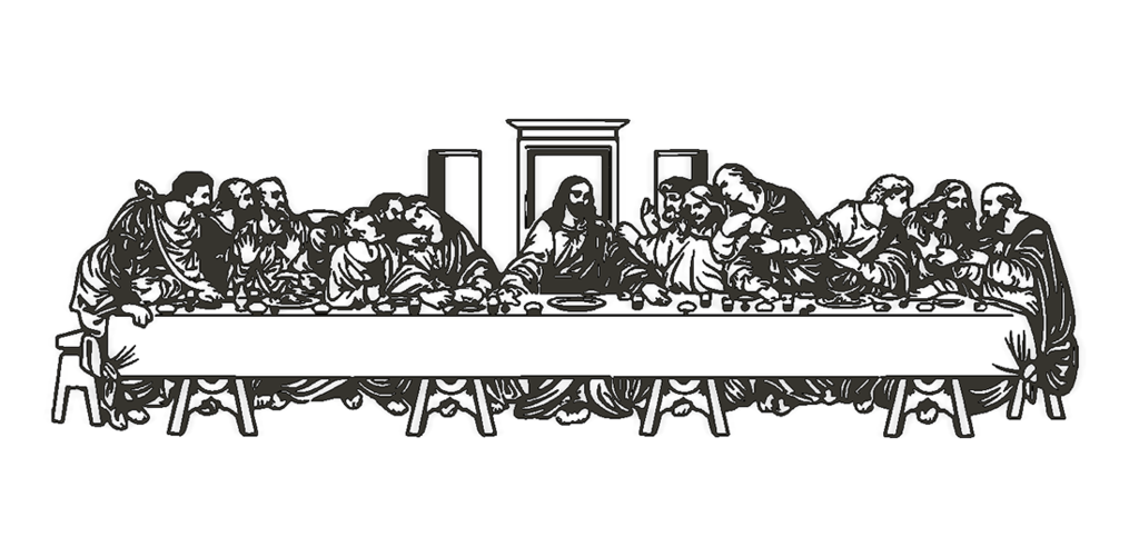 🖼️ The Last Supper (Leonardo) for Wall・Free STL File for ・Cults
