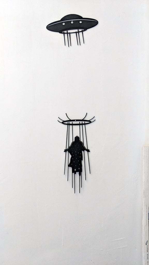 Free STL file UFO 2D for wall 🛸 ・3D print object to download・Cults