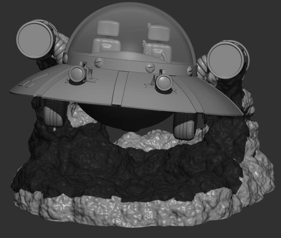 STL file Rick and Morty Ship 🚢 ・3D printable design to download・Cults