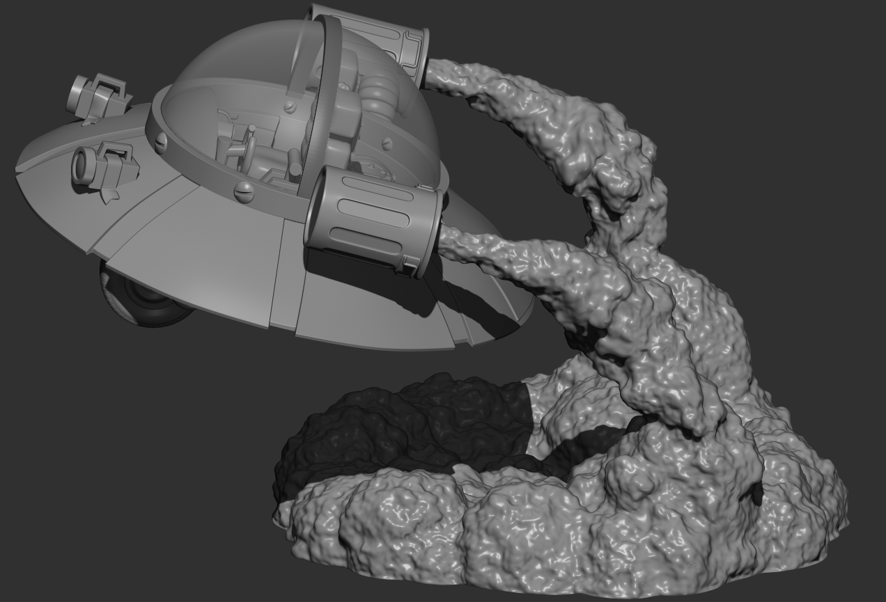 STL file Rick and Morty Ship 🚢 ・3D printable design to download・Cults