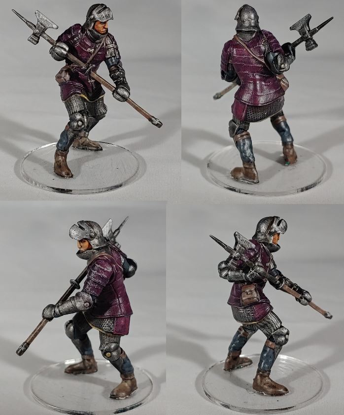 🫡 1-54 - Human Soldier - Halberd・Free STL File for ・Cults