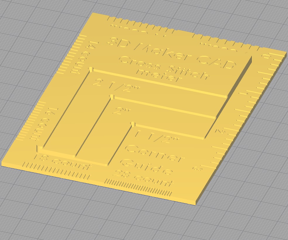 Cross Stitch Meter (Cross Stitch Meter)・ STL File for 3D printing・Cults