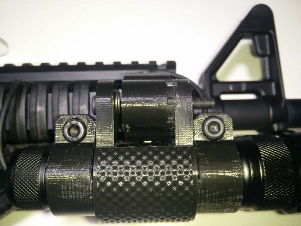 Free STL file 24mm Flashlight Picatinny Swivel Mount 🔦 ・Template to ...