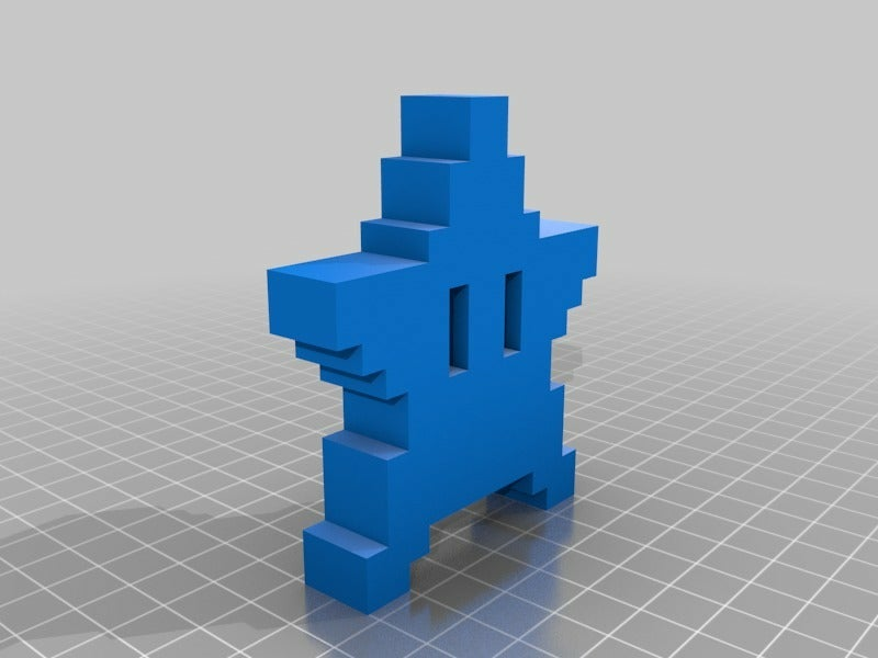 Free STL file 8-Bit Mario Star Tree Topper ⭐ ・3D printing template to ...