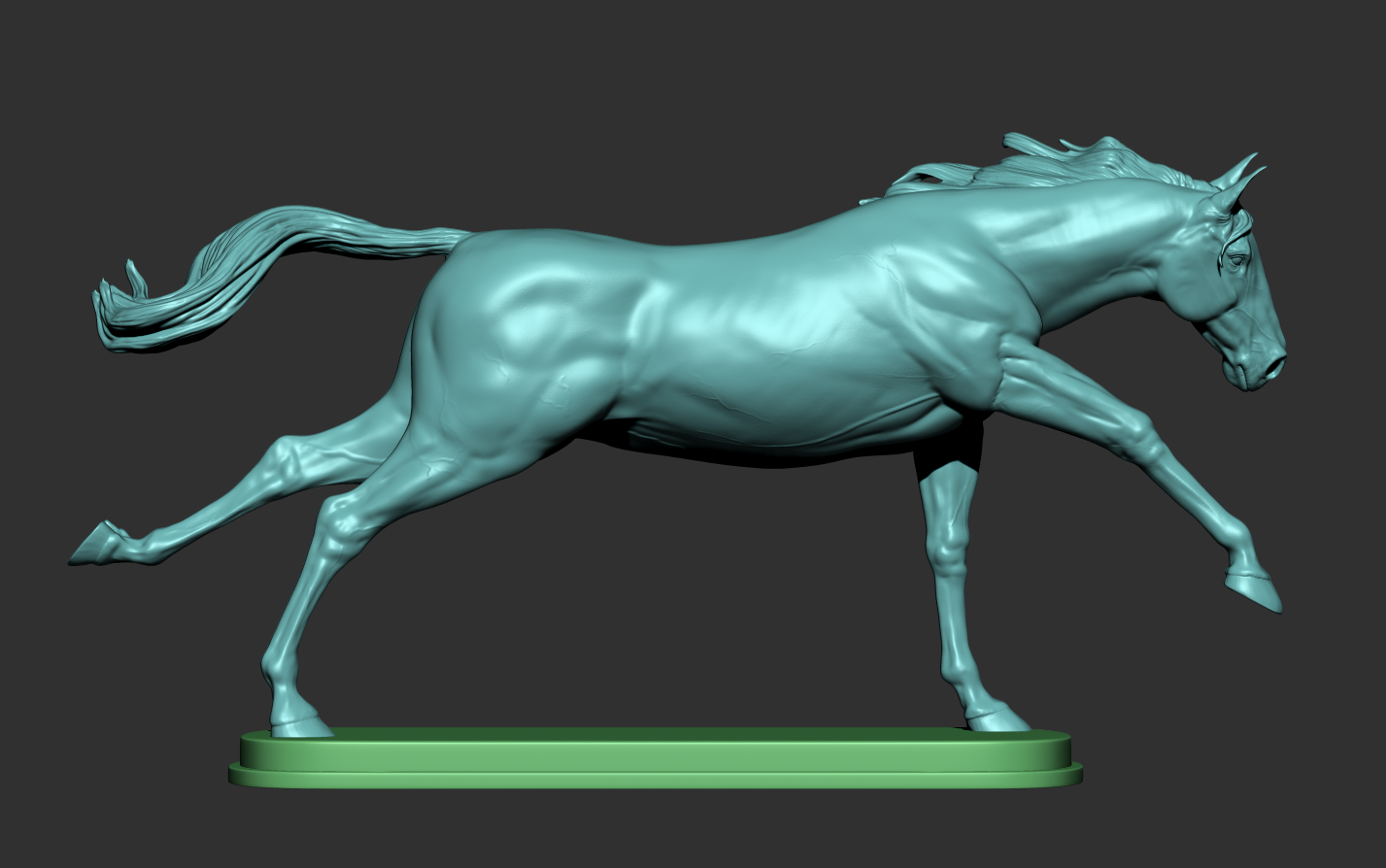 🐎 Horse Running・ STL File for ・Cults