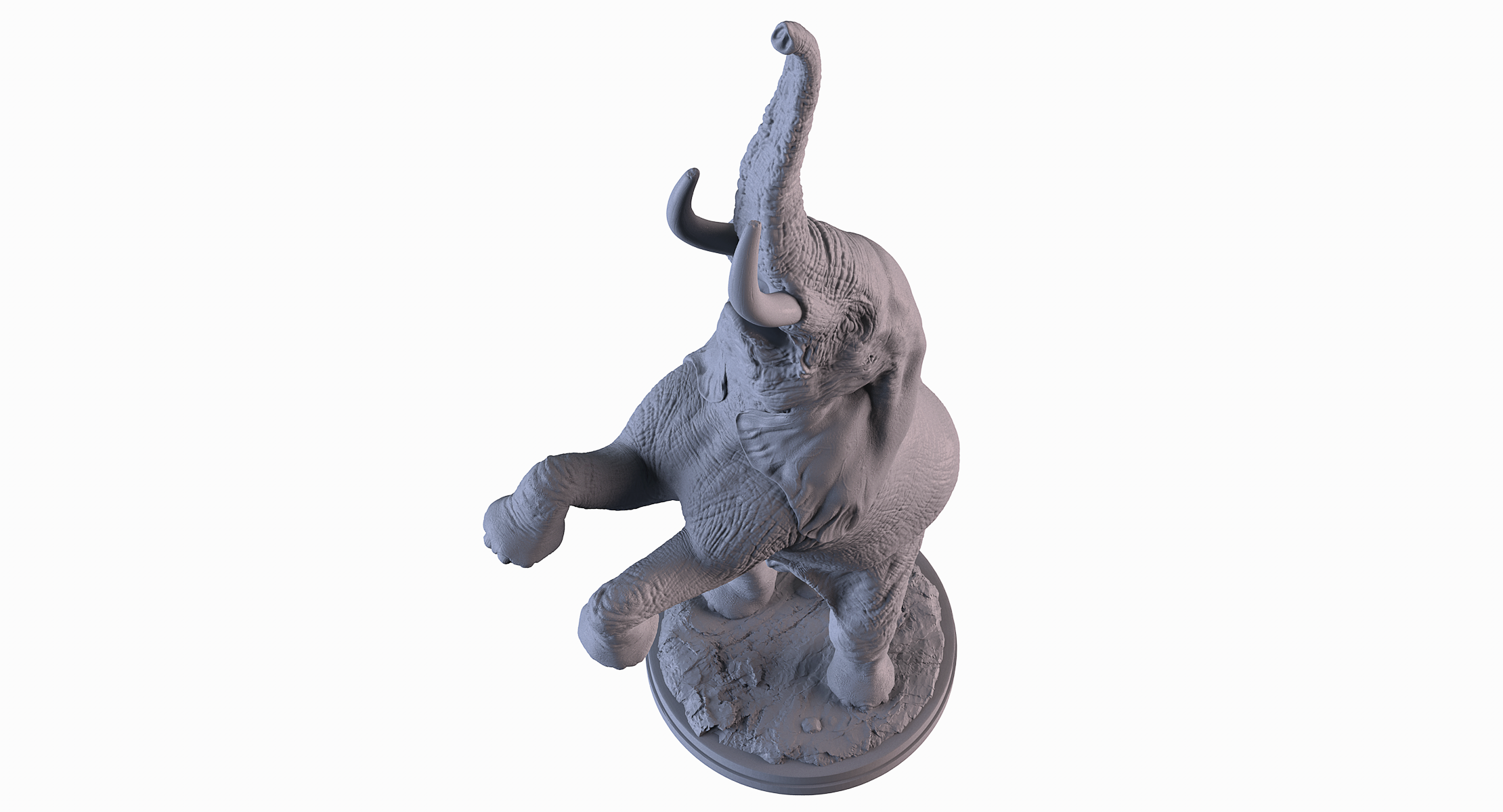 STL file Standing Elephant 🐘 ・3D printing model to download・Cults