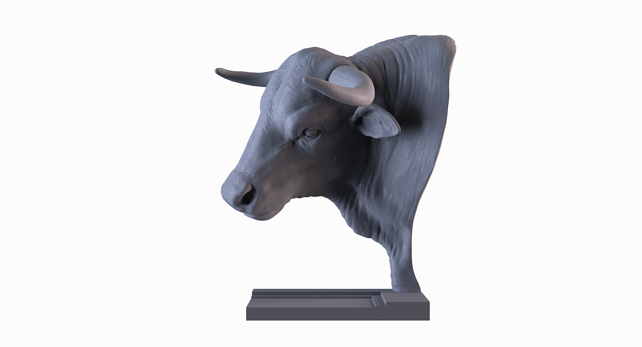 STL file Head Bull 🐂 ・Design to download and 3D print・Cults