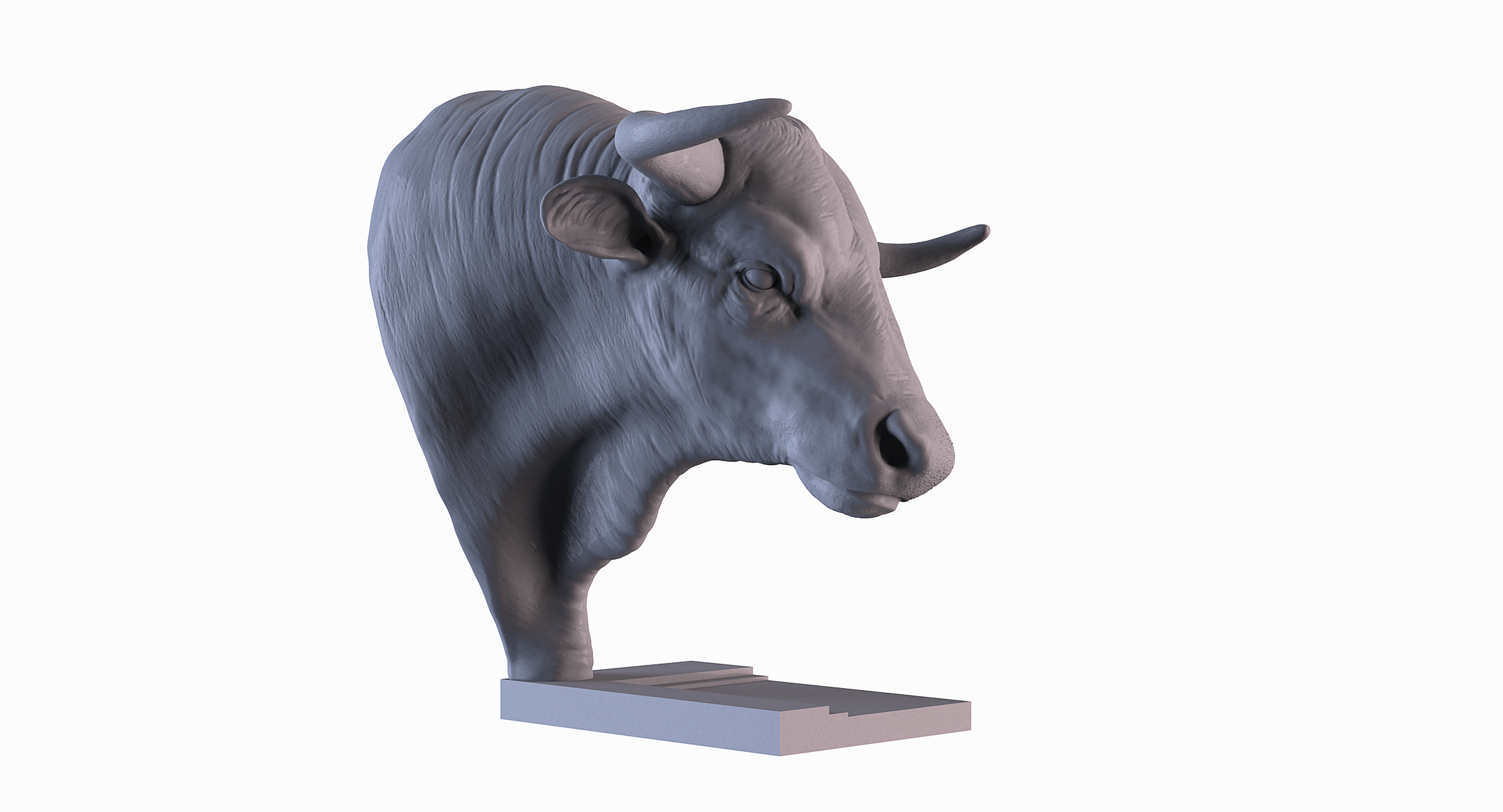 STL file Head Bull 🐂 ・Design to download and 3D print・Cults