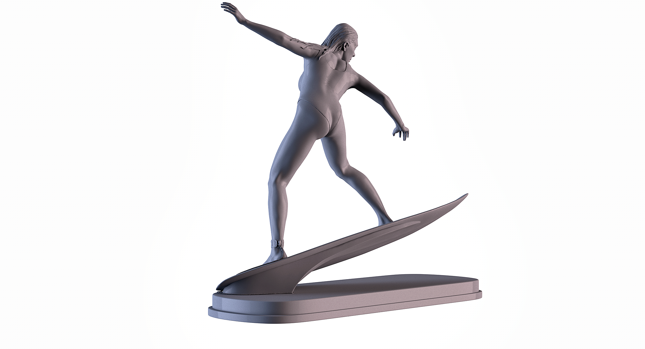 STL file Woman Surf 👩 ・3D print design to download・Cults