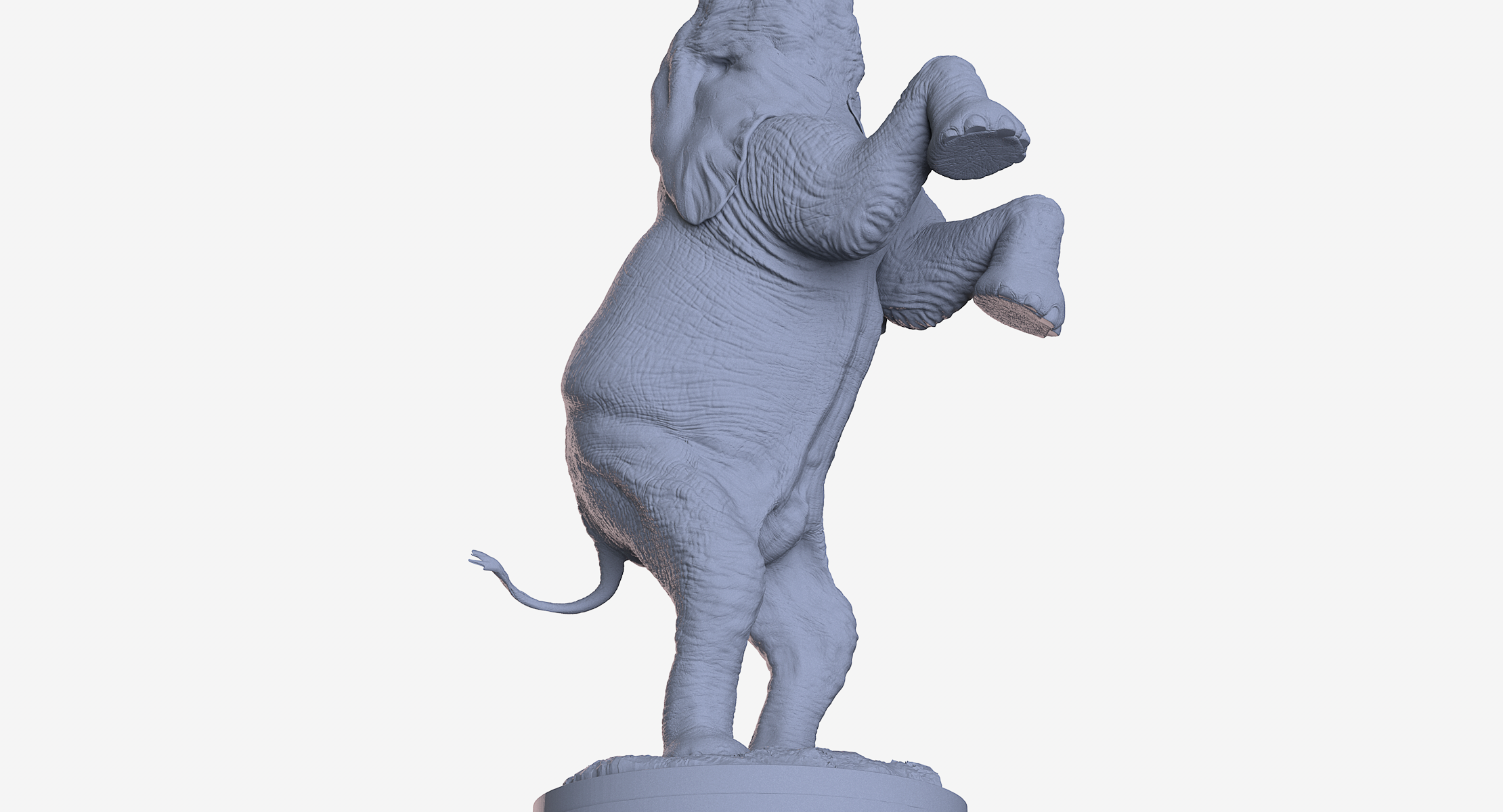 STL file Standing Elephant 🐘 ・3D printing model to download・Cults