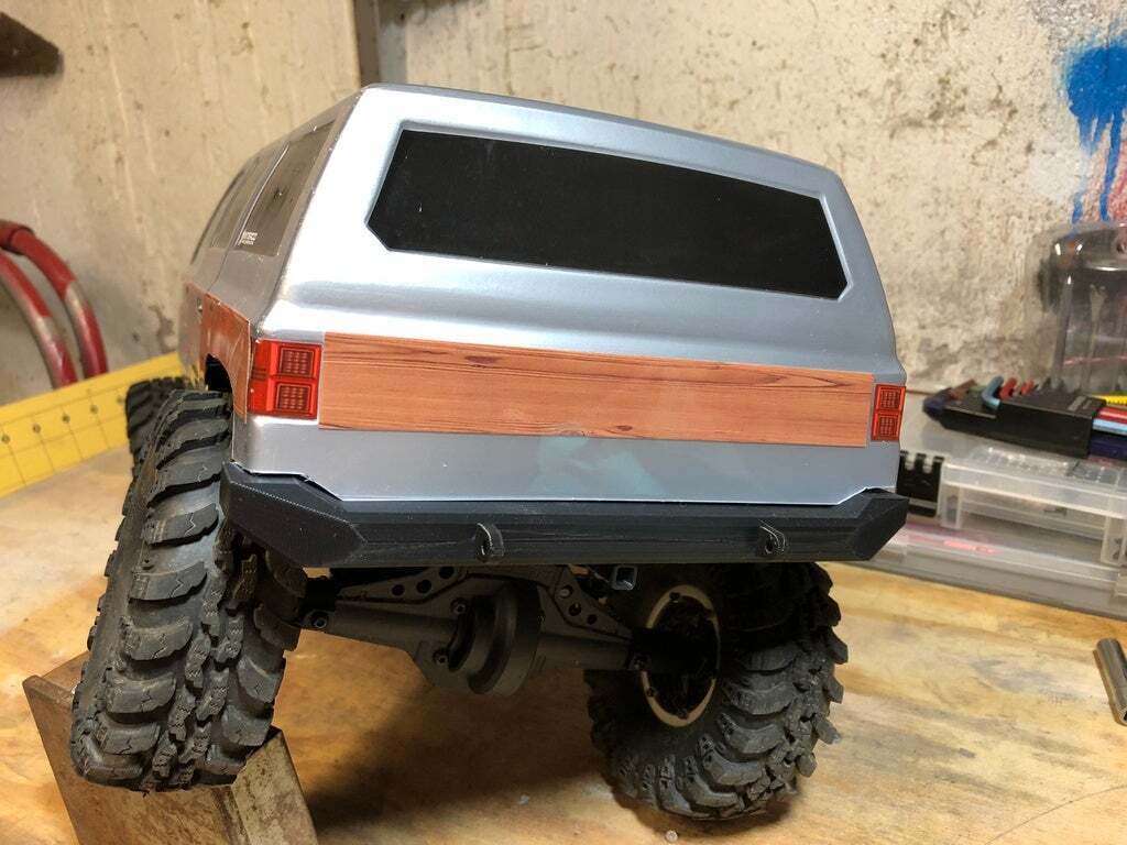 🪨 "Rock Smasher" Rear Bumper for RC Crawlers・Free STL File for ・Cults