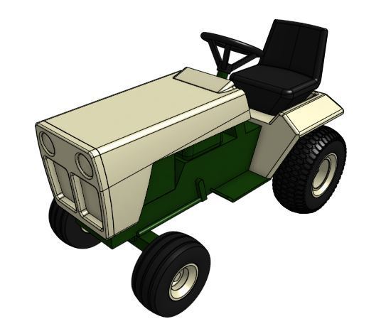 Free STL file GT1 1/25 Garden Tractor Model 🚜 ・3D print design to ...