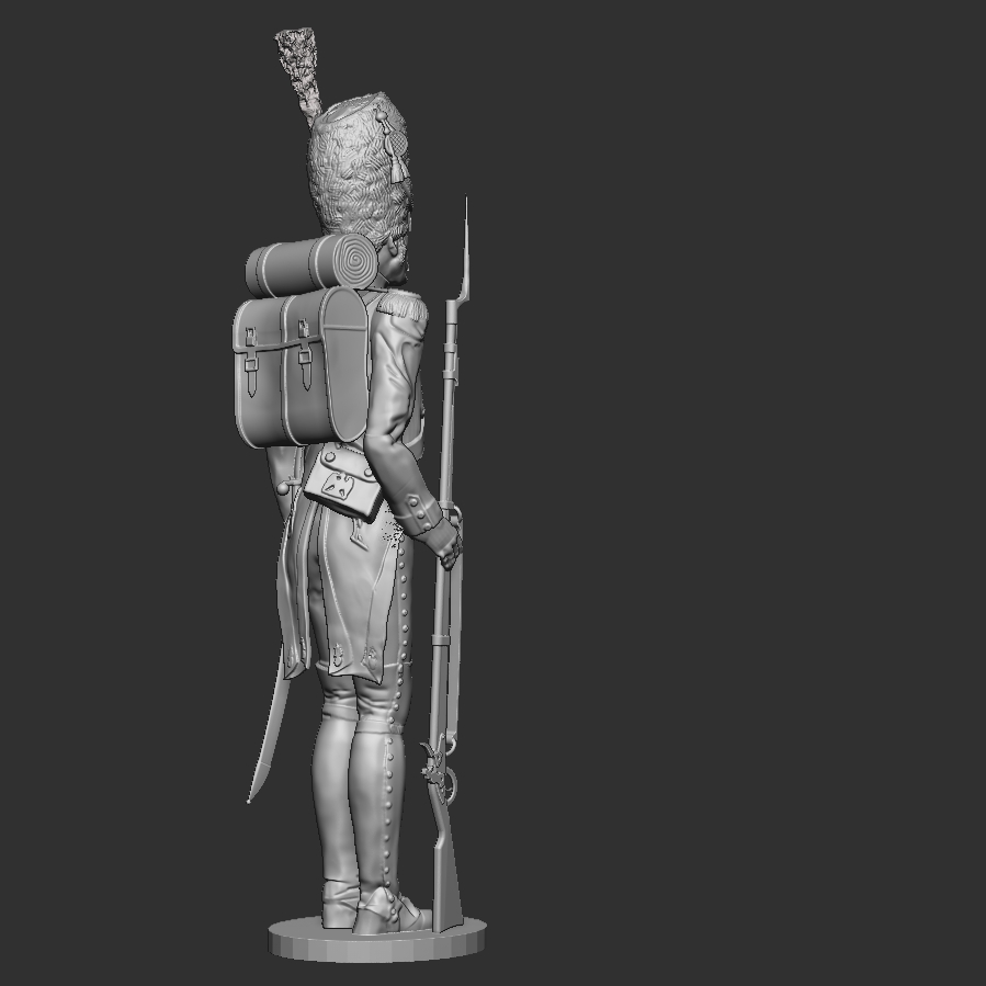 🫡 Grenadier Napoleon at "Stand at attention・ 3D File for ・Cults