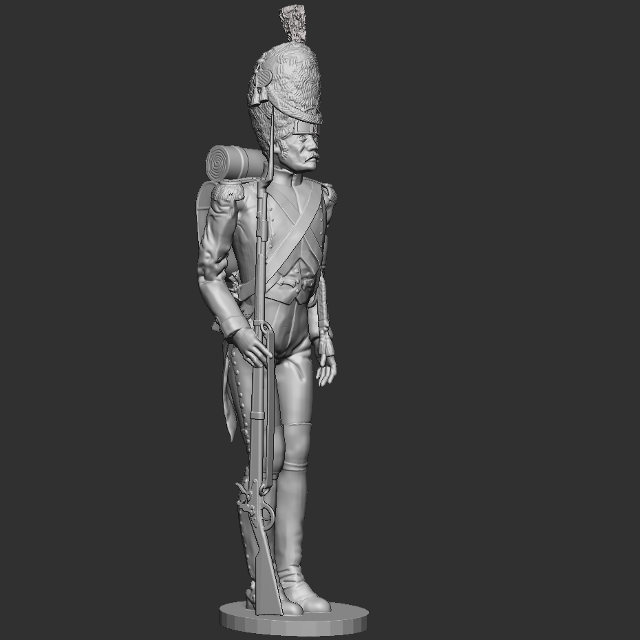 🫡 Grenadier Napoleon at "Stand at attention・ 3D File for ・Cults