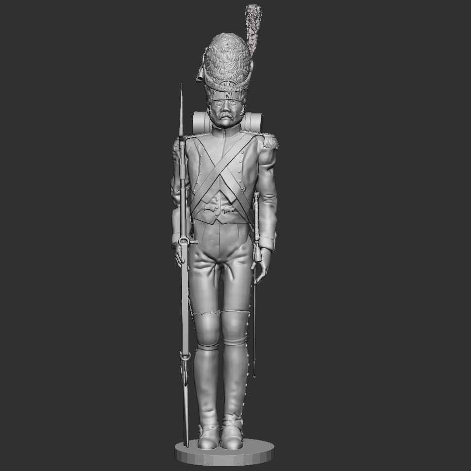 🫡 Grenadier Napoleon at "Stand at attention・ 3D File for ・Cults