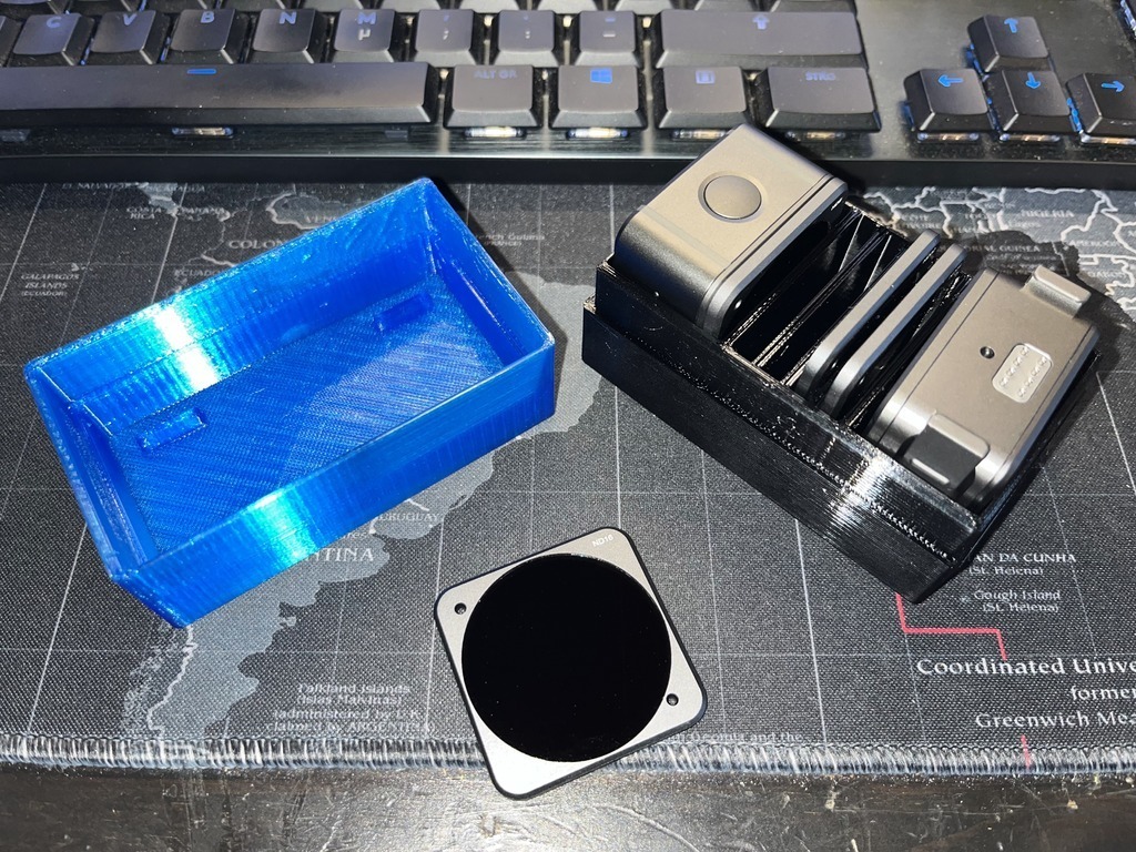 Free 3D file Case for DJI Action 2 with 4 magnetic ND filters and ...