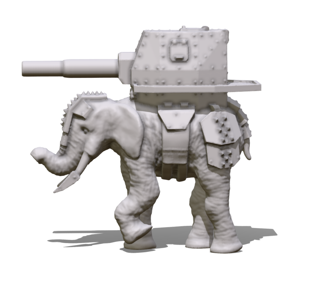 🐘 War Elephant Tank・ STL File for ・Cults