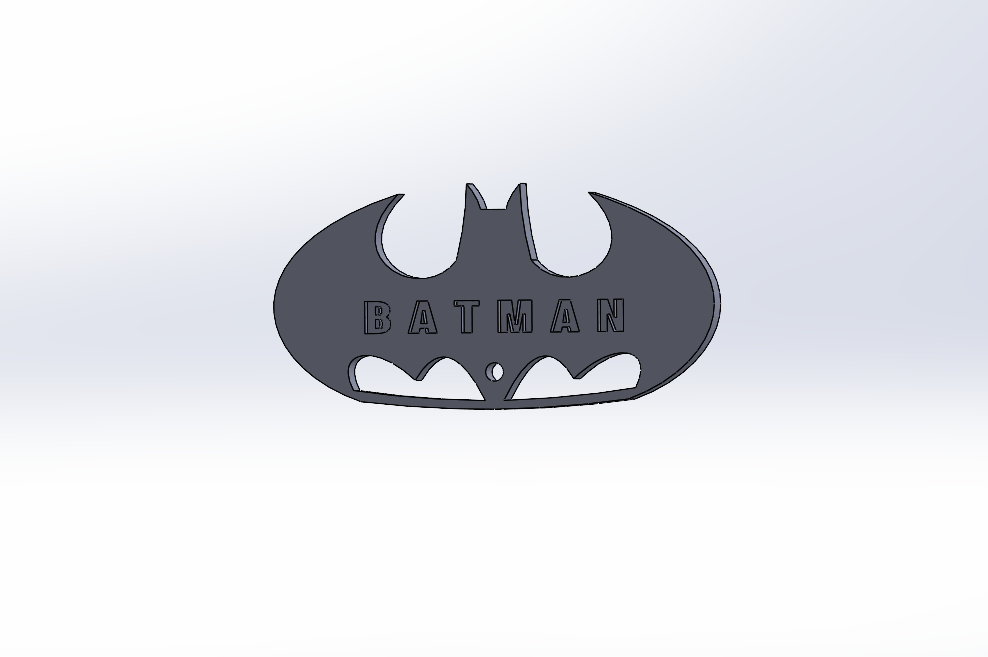 STL file BATMAN defense keychain 🗝️ ・3D printing model to download・Cults