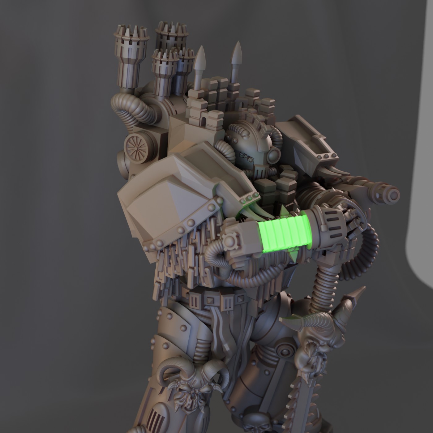 🎲 Chaos Lord of Iron・ 3D File for ・Cults