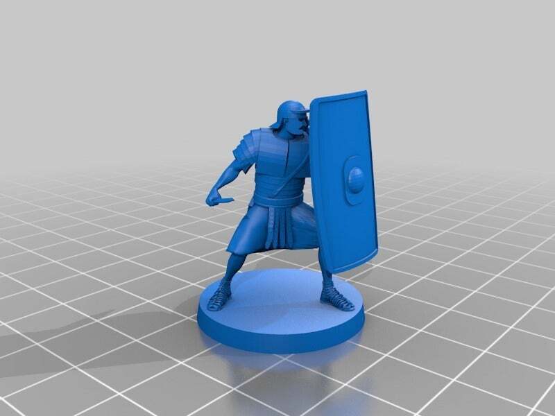 🫡 28mm Roman soldier "Still Work in progress" preview・Free STL File for ...