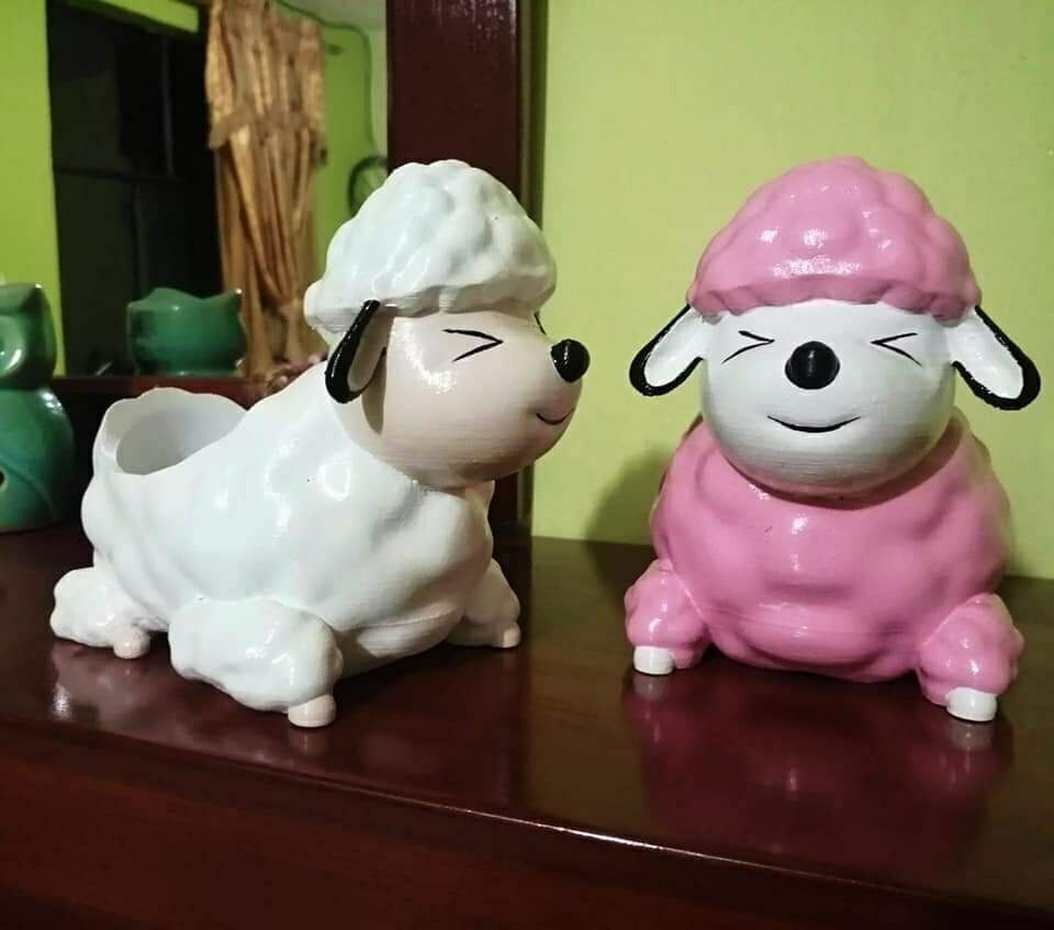 3D file Sheep Pot 🐑・3D print model to download・Cults