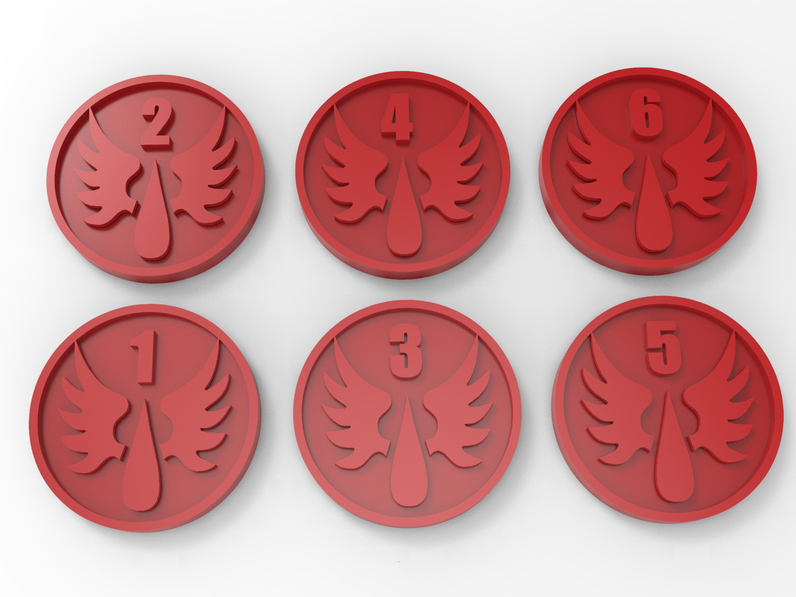 Free STL file Blood Angels Objective Markers 🩸 ・3D print design to ...