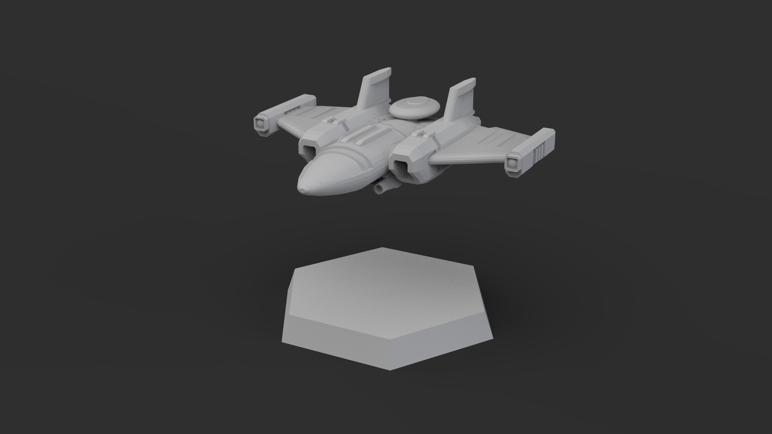 🎲 Scoundrel Sci-Fi 6mm Fighter・Free STL File for ・Cults