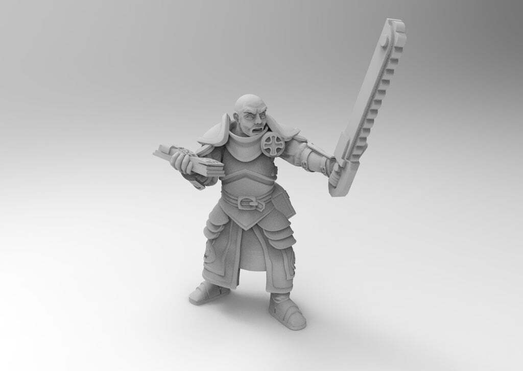 ⛪️ Ministorum Priest Proxy Warrior Priest with Chainsword・Free STL File ...
