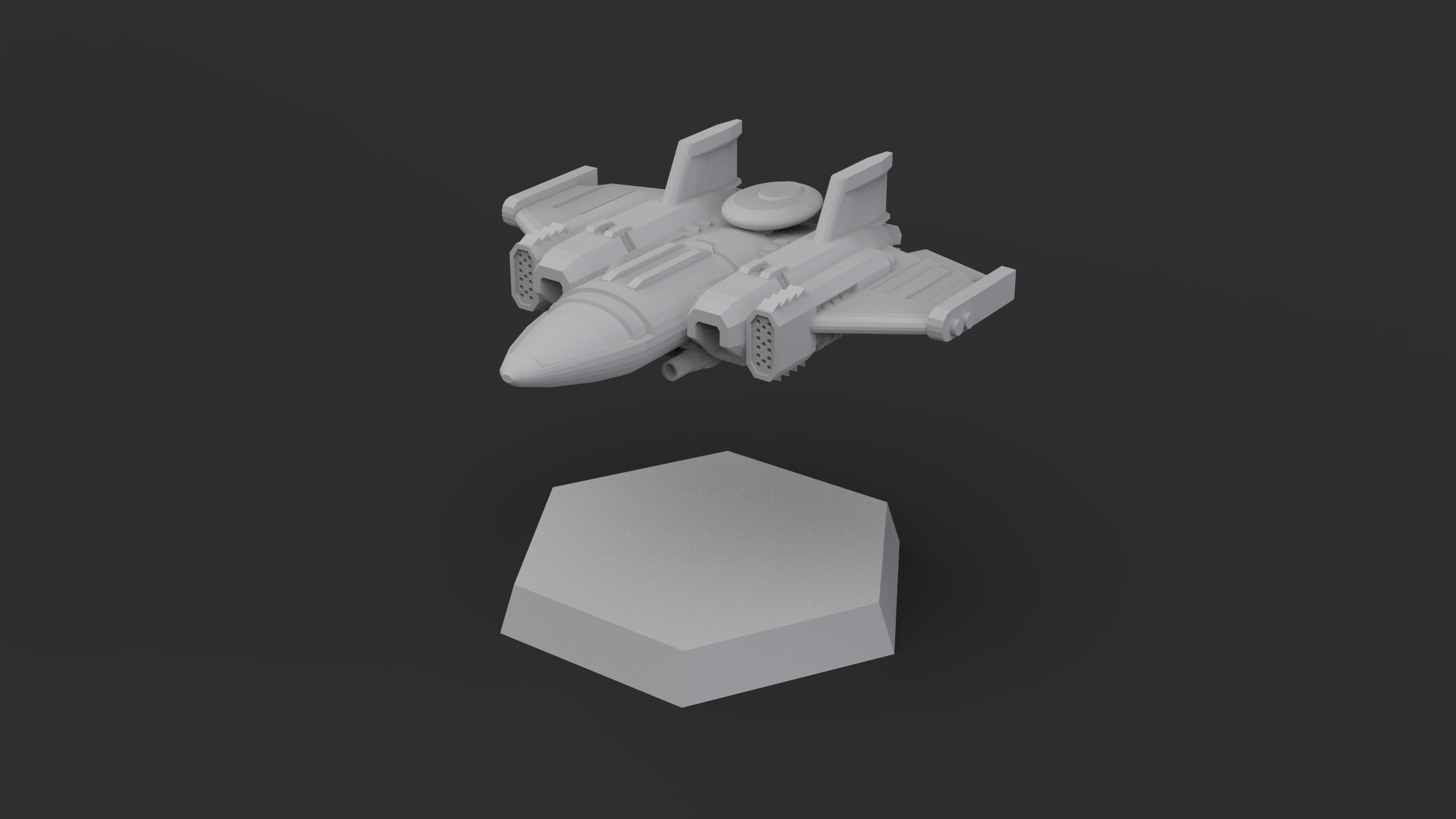 🎲 Scoundrel Sci-Fi 6mm Fighter・Free STL File for ・Cults