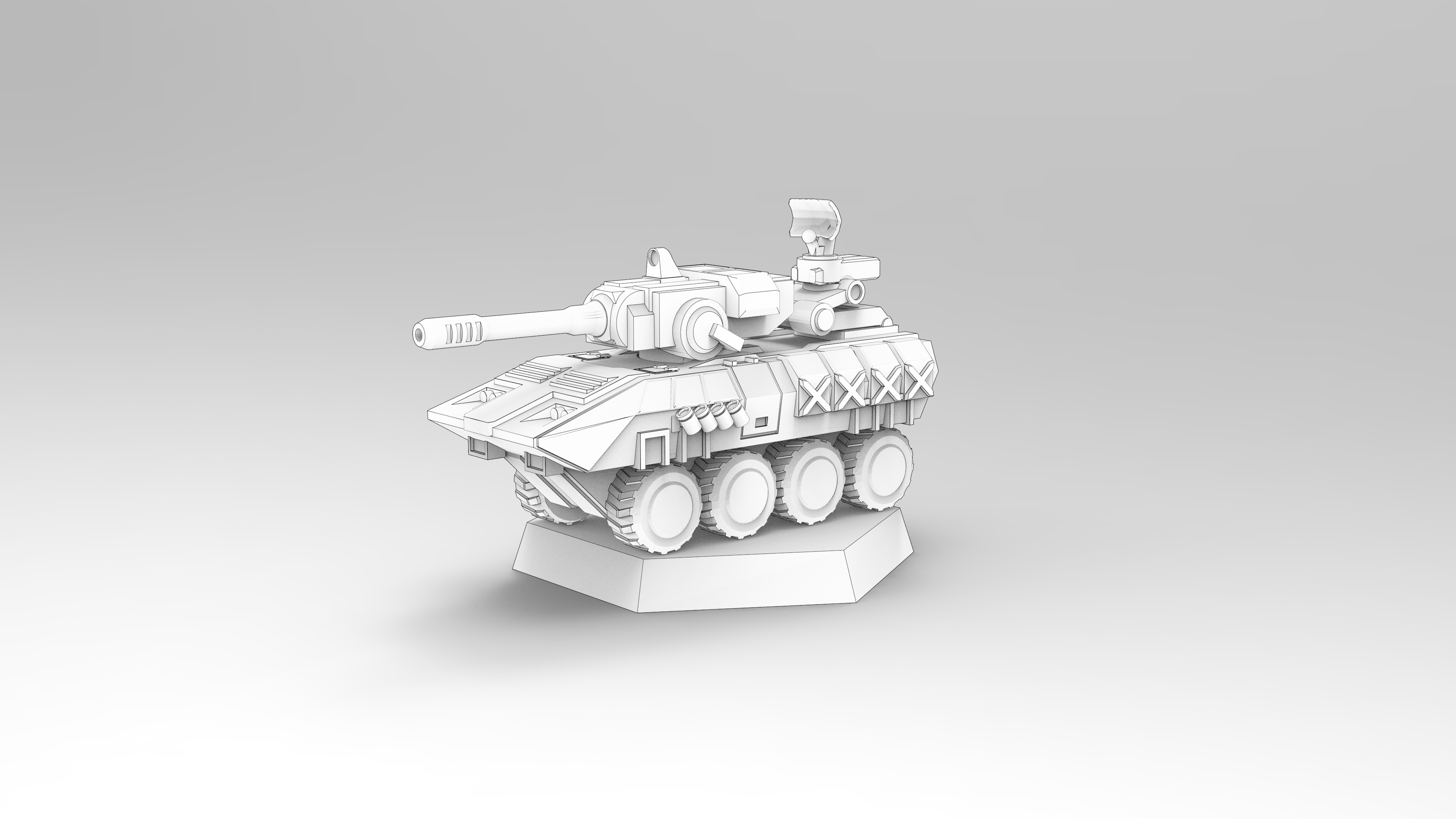 Archivo STL gratis 6mm Sci Fi Tank Mjölnir Artillery PRESUPPORTED 🪖 ...