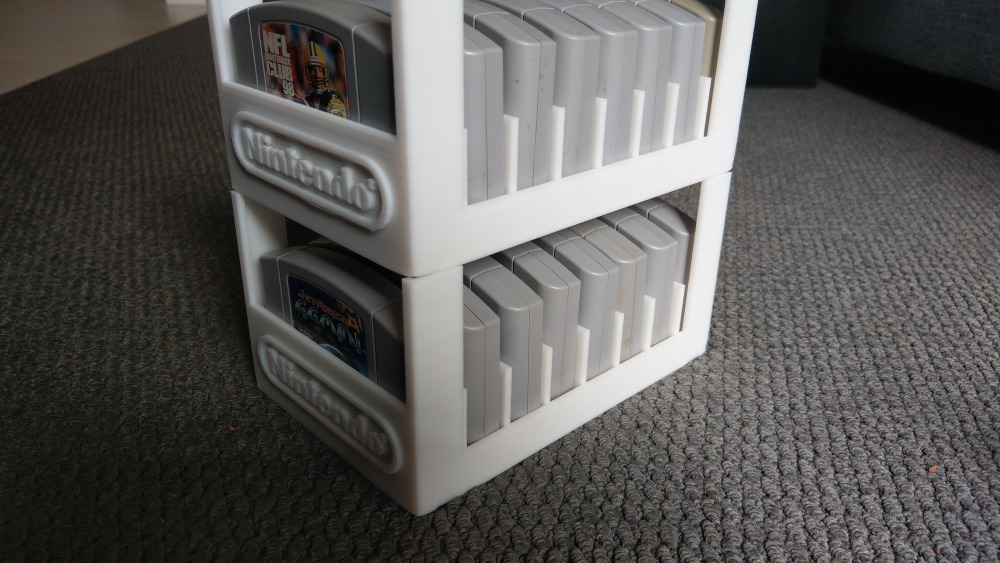 🎮 Nintendo 64 - 8 Cartridge Game Holder・Free 3D File for ・Cults