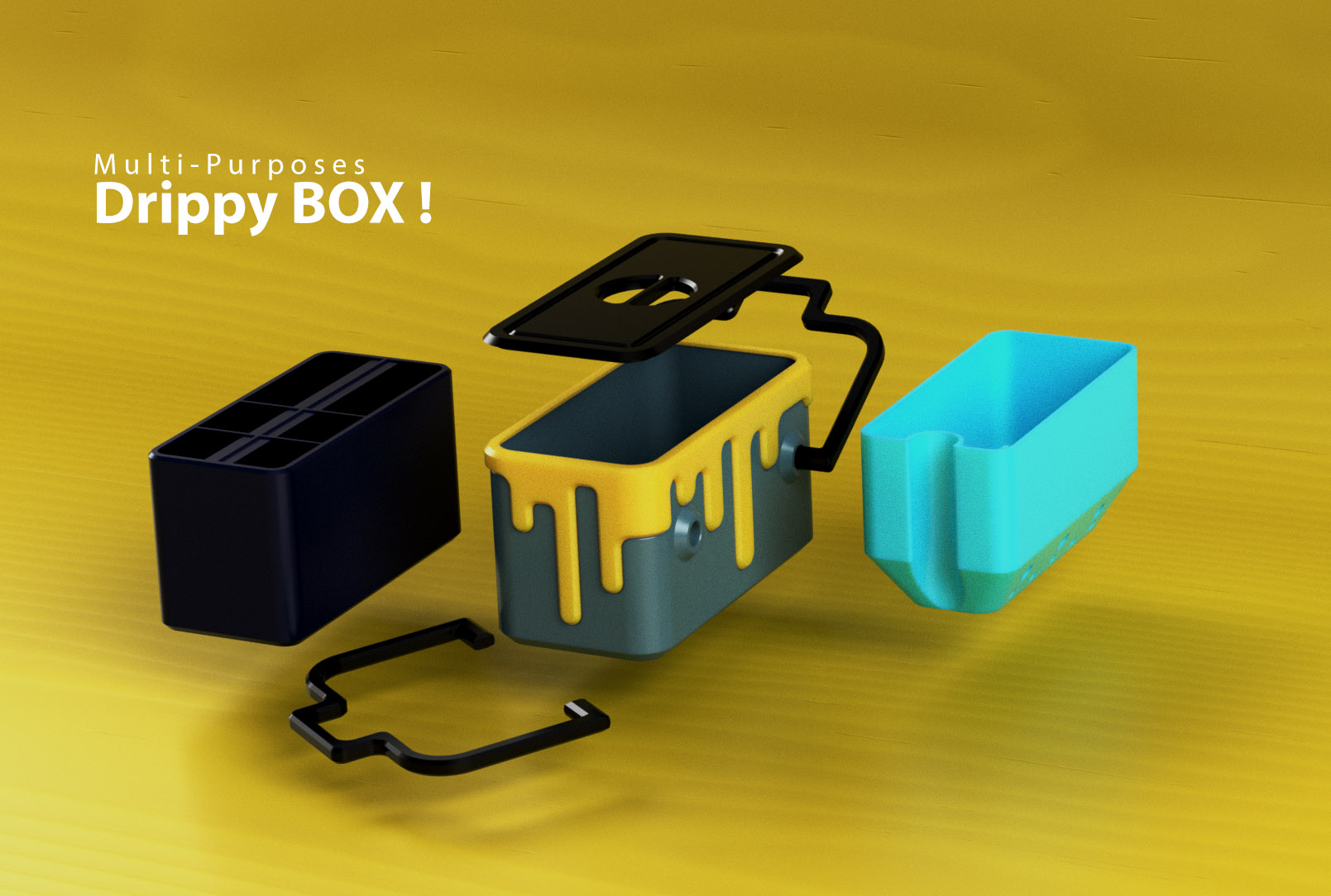 Free STL file Multi-Purpose Drippy BOX! 📦 ・3D print model to download・Cults