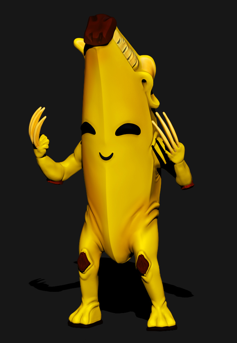 STL file WOLVERINE FORTNITE BANANA 🍌 ・3D printable design to download・Cults