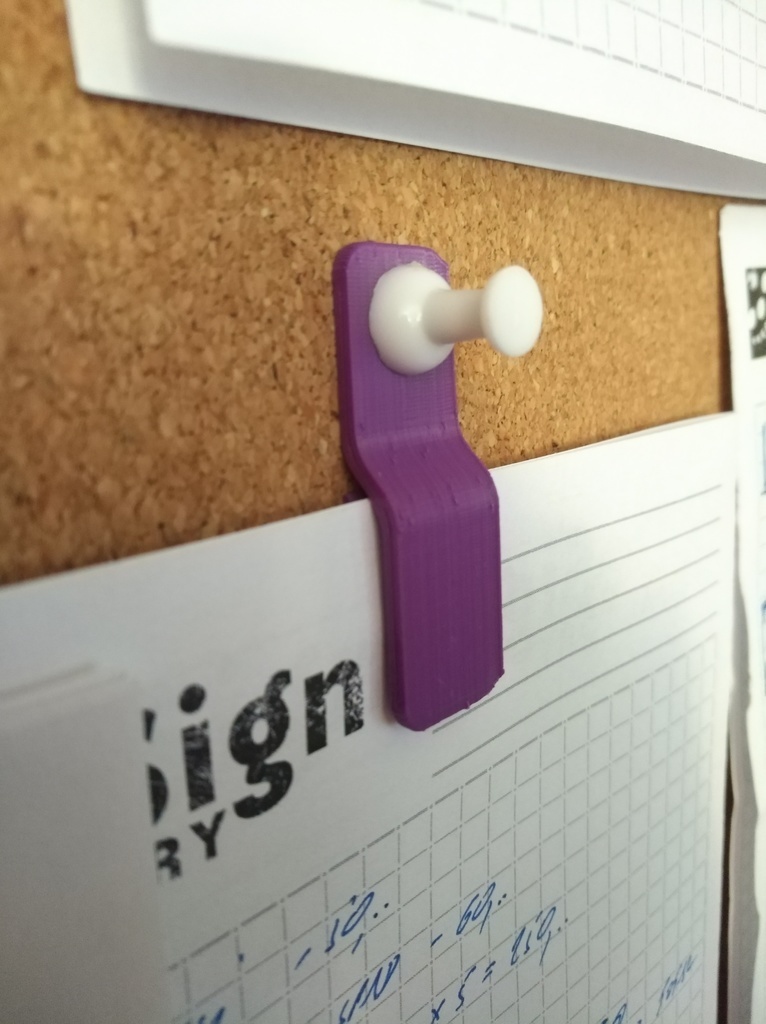 🏢 Wall mount paper clip - upgraded・Free 3D File for ・Cults