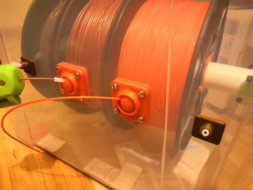 🪢 Filament dry box dispenser・Free 3D File for ・Cults