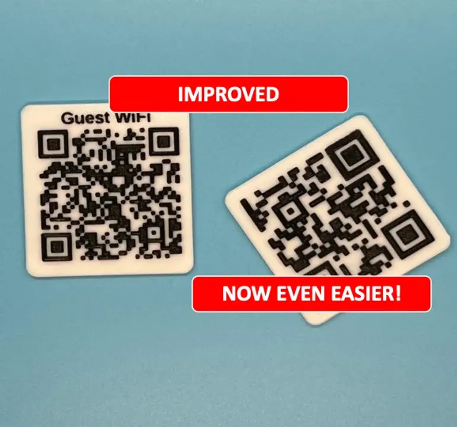 🧑‍💻 Easy and Customizable QR Code Plaques/Fridge Magnet for WiFi etc ...