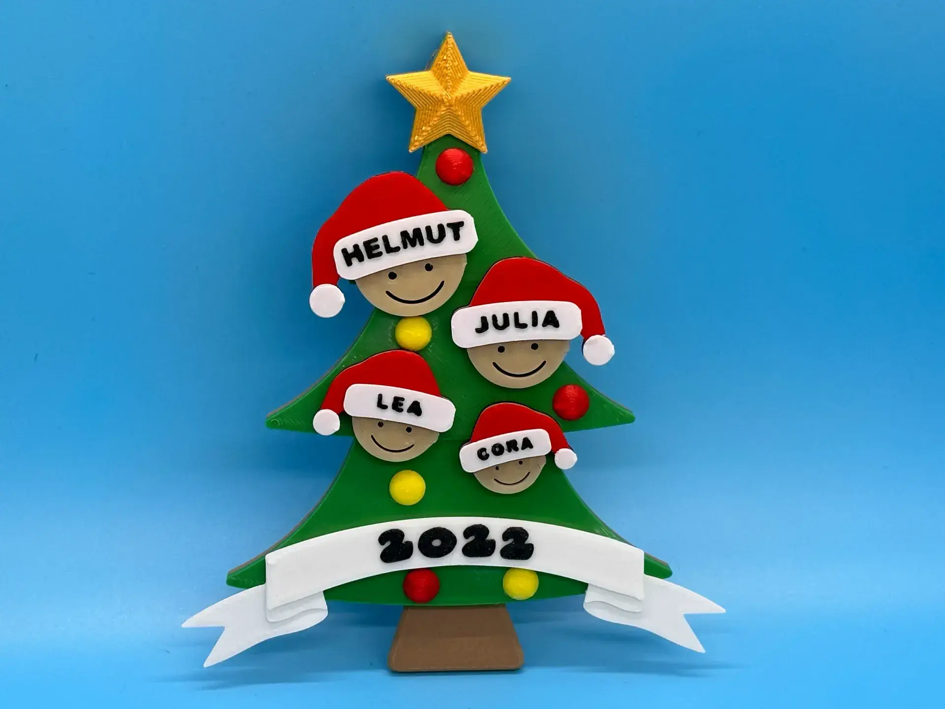 🎄 Personalizable Christmas Tree Ornament—No MMU required・Free 3D File ...
