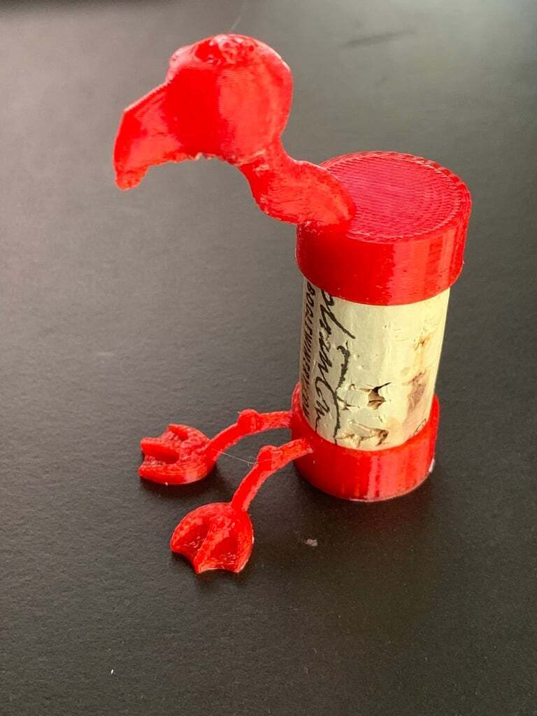 3D printed Cork Pal Flamingo・Cults