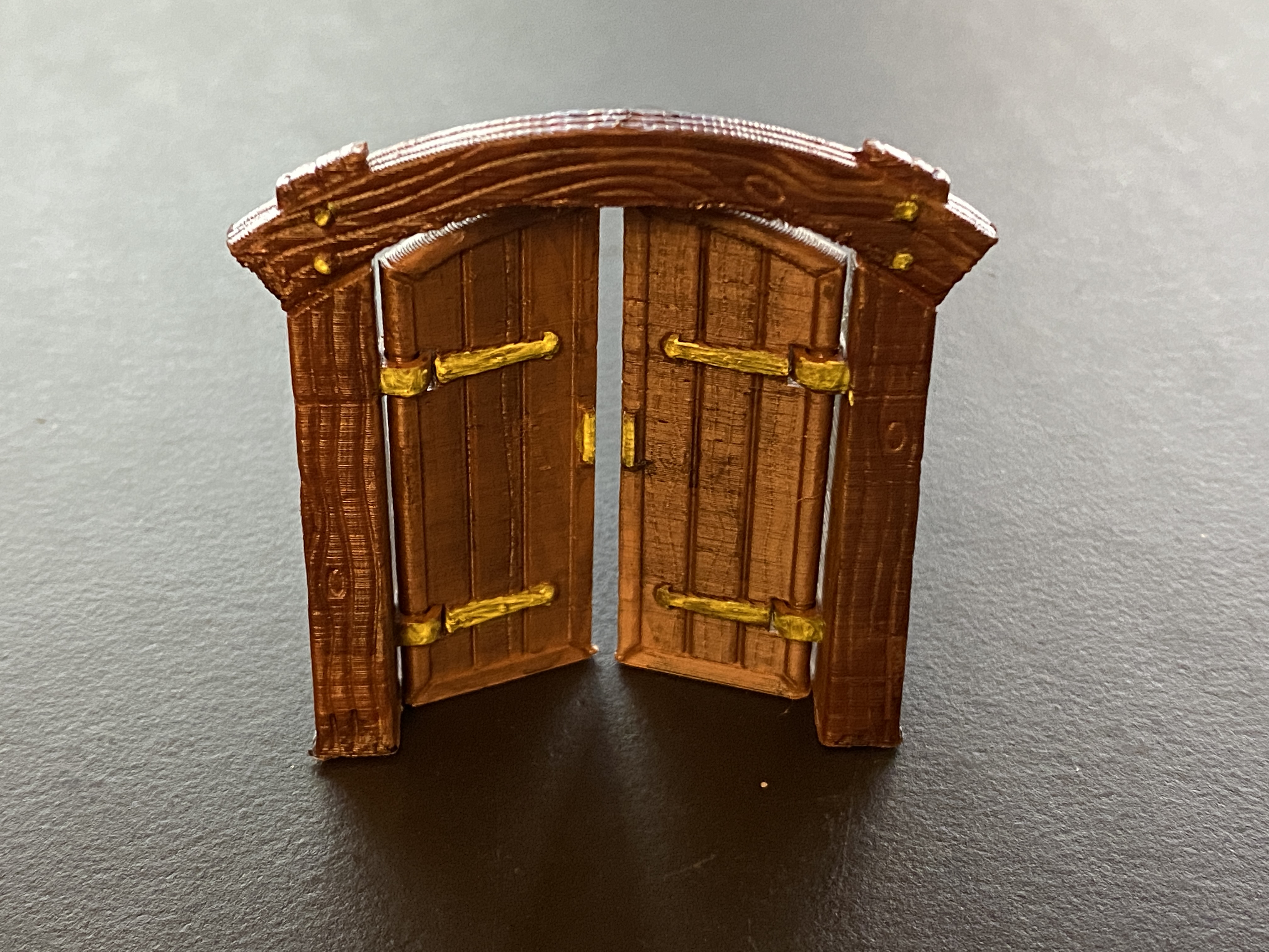 🪵 Wood Dungeon Door - Hinged, Open/Closed, & Slide In・3D Print・Cults