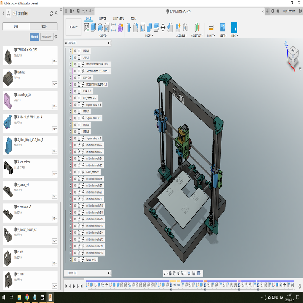 Free STL file BUTIA 3D PRINTER 🖨️ (STEP)・3D printing template to ...