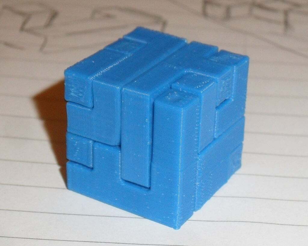 3D printed Printable Interlocking Puzzle #2・Cults
