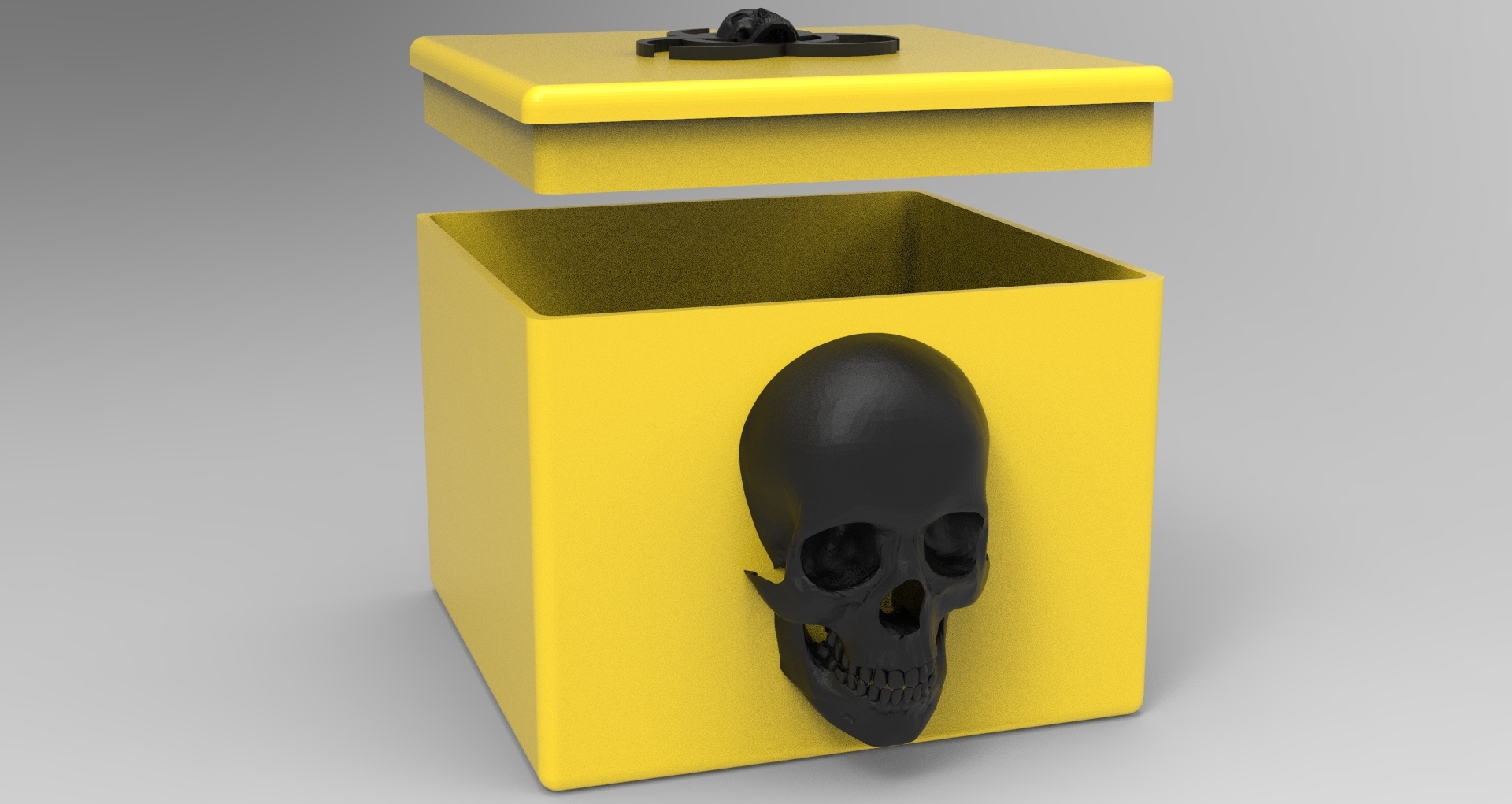 Free STL file Box Skull 📦 ・Object to download and to 3D print・Cults